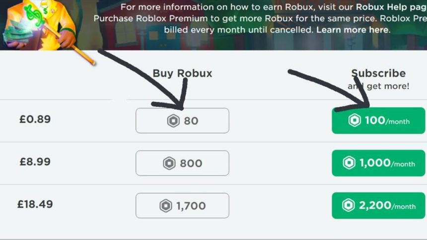 How to Buy 80 Robux on PC